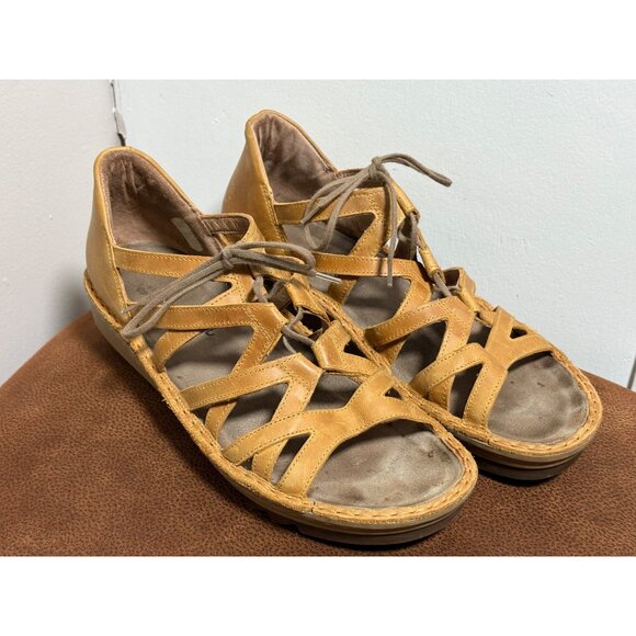 Naot | Shoes | Naot Yarrow Sandals Womens 4 995 Tan Leather Lace Up ...